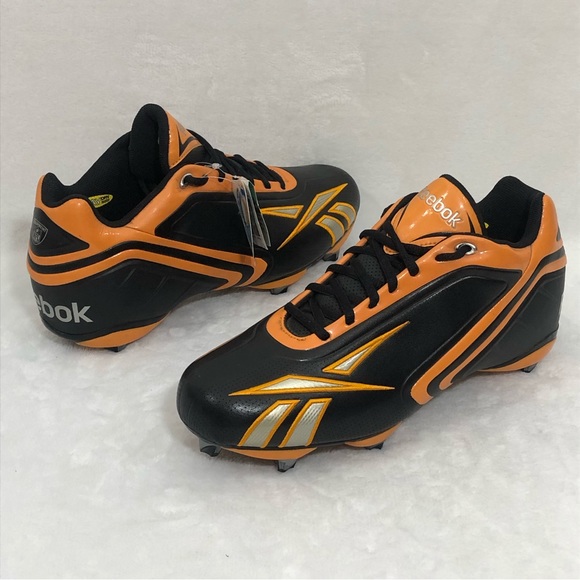 Reebok | Shoes | Nfl Equipment Reebok Playdry Hardlink Black Orange ...